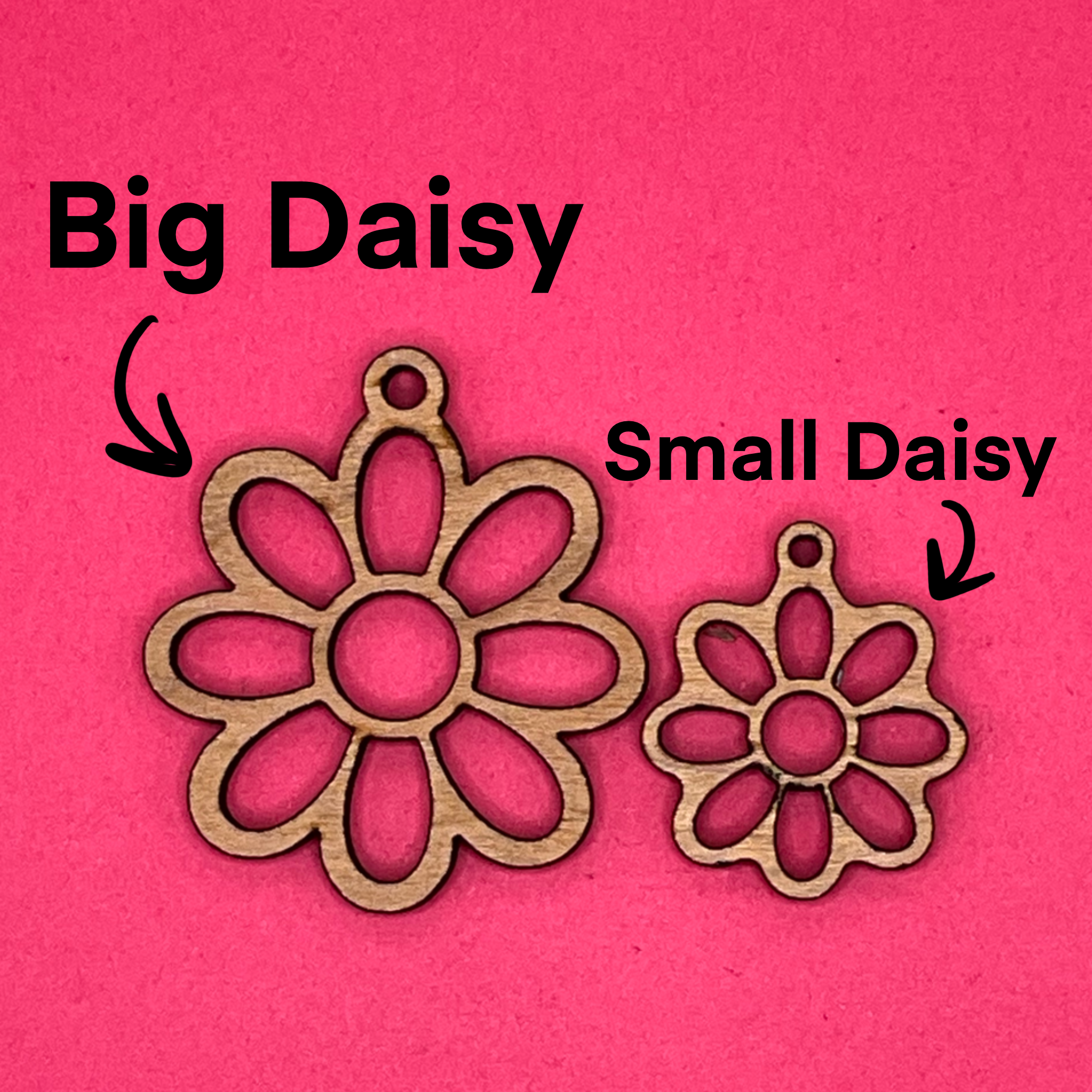 Blank daisy wooden bezel – LuckyLadybugWishes